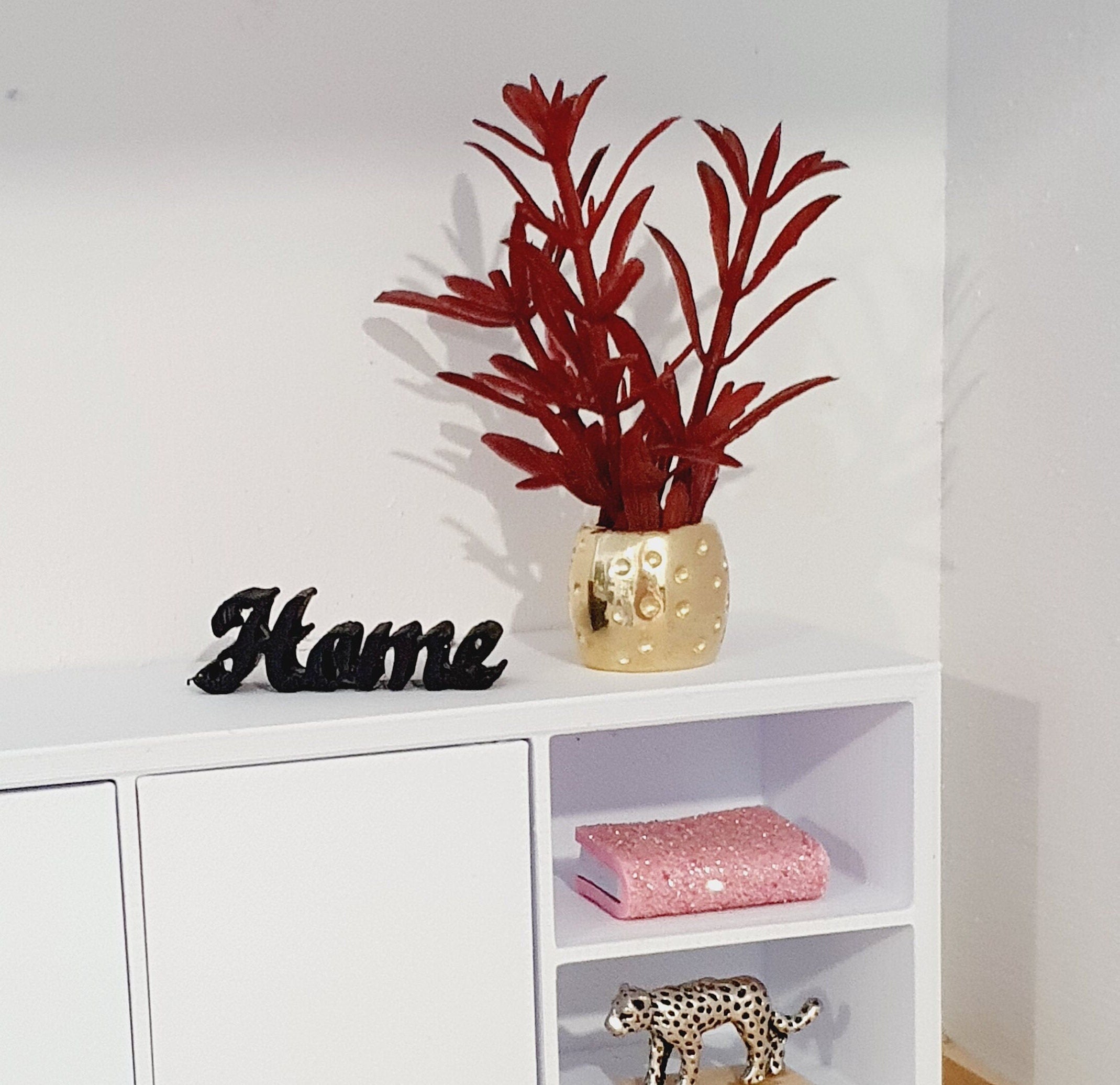 Dolls House Home Sign | Freestanding Word Decoration | 1:12 Scale ...